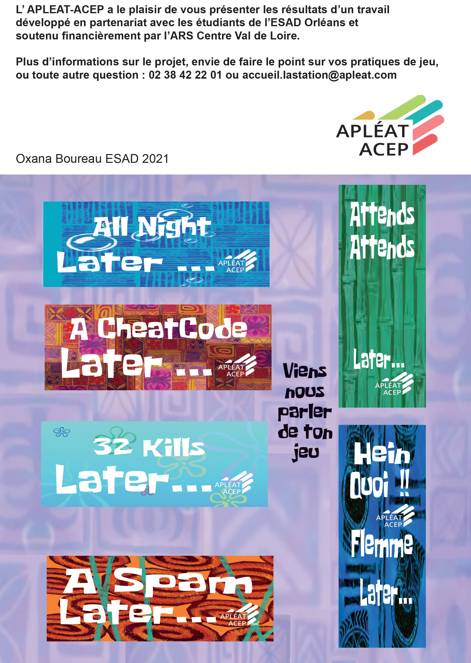 Nouveaux outils de prévention des addictions aux Jeux - APLÉAT-ACEP